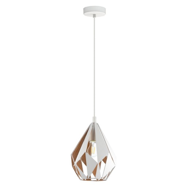 Pendul Carlton 1 - 49932 Eglo, stil scandinav, alb-auriu