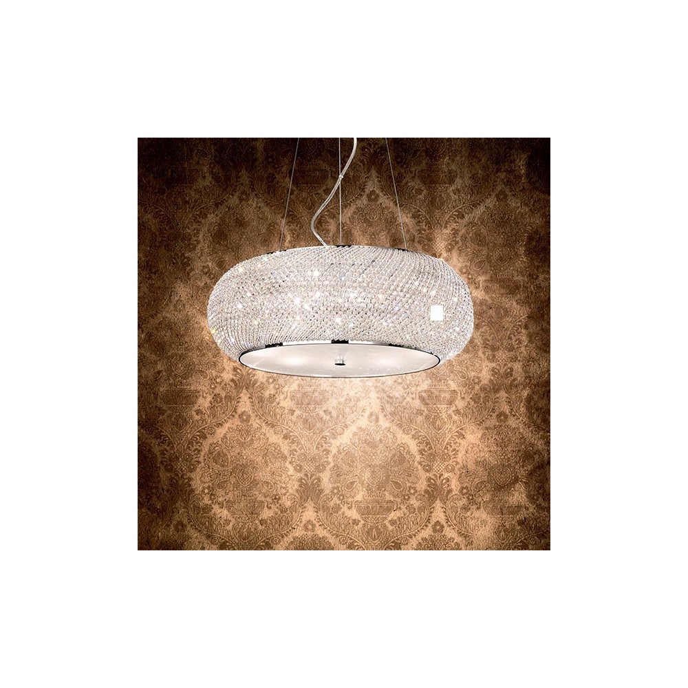 Lustra PASHA' SP14 164977 Ideal Lux, crom. Lustra sufragerie