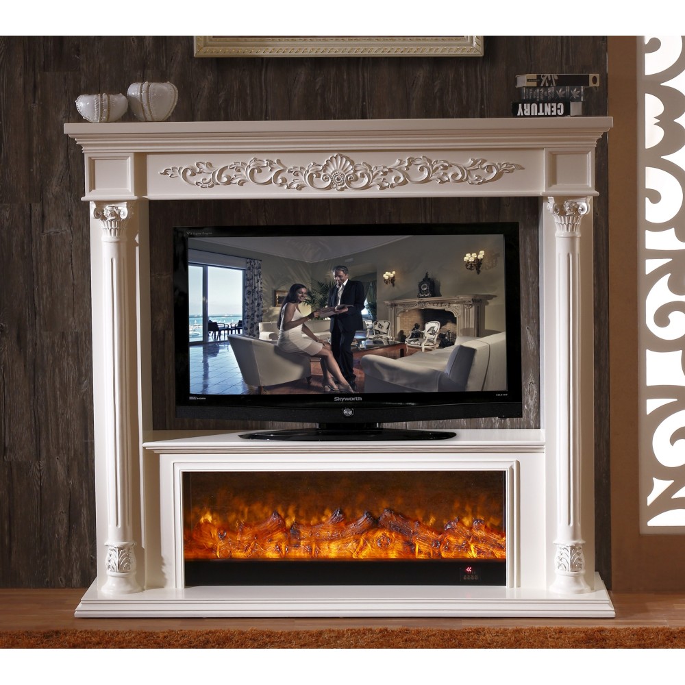 Semineu electric premium FUSION, 1800 x 1660 x 380 mm, alb