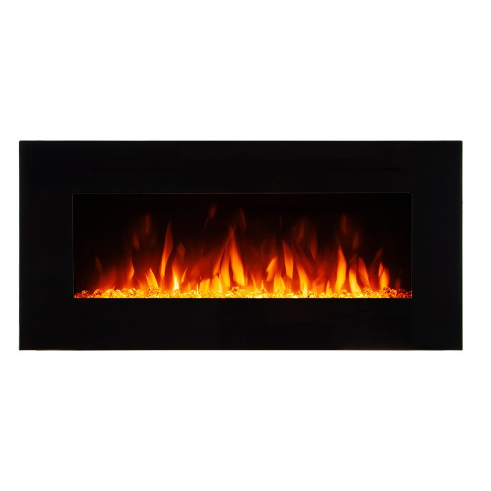 Semineu electric de perete Artflame PEBBLE, 508x1067x120mm, 1500W, 10 ...